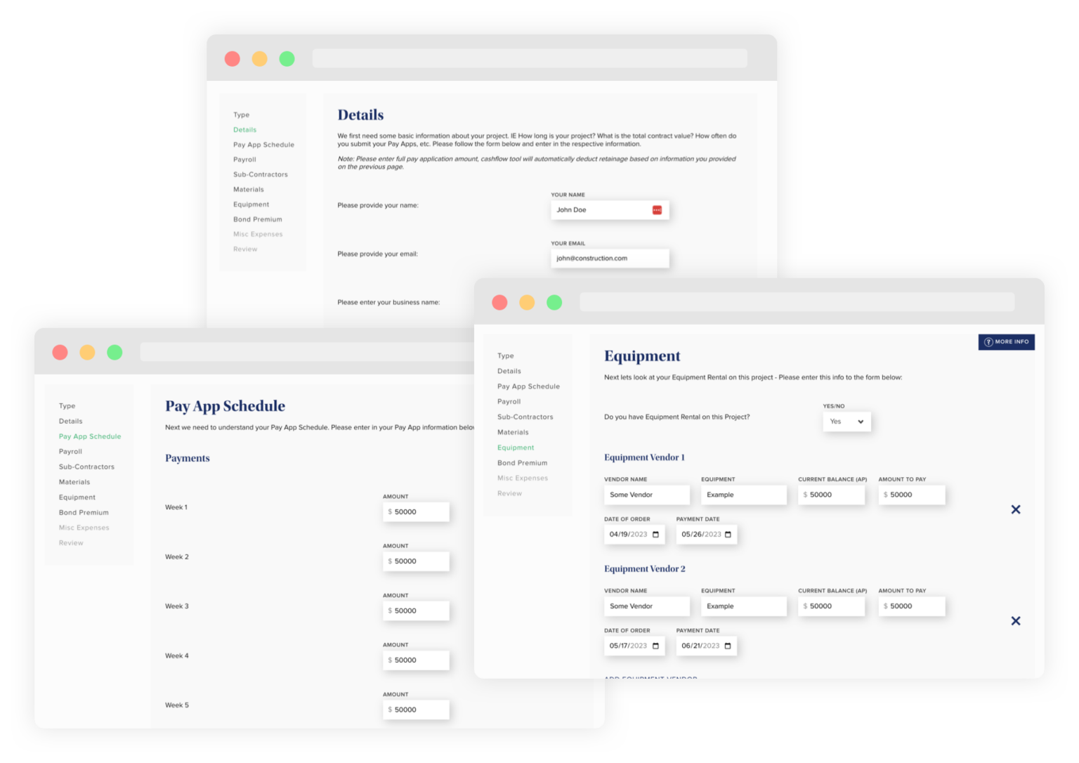 Project Cash Flow Calculator | Mobilization Funding
